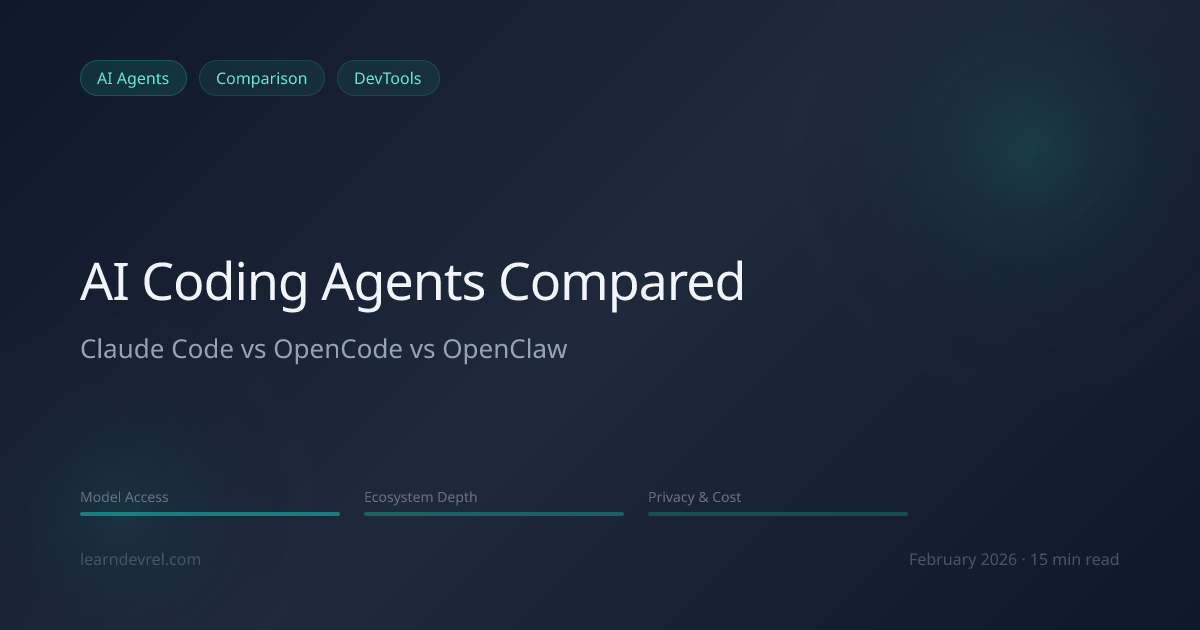 AI Coding Agents Compared: Claude Code vs OpenCode vs OpenClaw in 2026